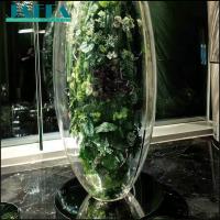China JAFFA Custom Acrylic Window Plant Display, Egg/Teardrop Terrarium, Eco Art Decor for Hotel & Gallery for sale