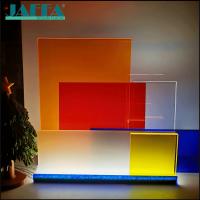 China JAFFA Custom Mondrian Style Acrylic Creative Lamp, Geometric Color Block Ambient Light, Decorative Table Lamp for Home & Art Gallery for sale