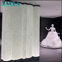 China JAFFA Custom Acrylic Bridal Shop Partition, Curved Translucent Marble Vein Screen, Art Divider Decor for Luxury Bridal Boutique for sale