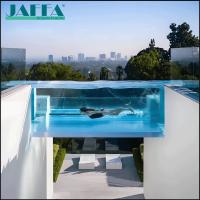 China Custom Luxury Acrylic Infinity Pool, Suspended Transparent Viewing Pool, Outdoor Acrylic Pool for Mansions & Hotels for sale