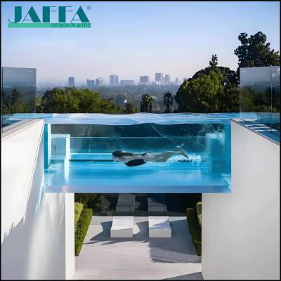 China Custom Luxury Acrylic Infinity Pool, Suspended Transparent Viewing Pool, Outdoor Acrylic Pool for Mansions & Hotels for sale