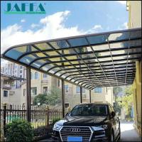 China Custom Acrylic Skylight Roof, Curved Transparent Carport/Corridor Canopy, Outdoor Polycarbonate Sun & Rain Shelter for sale
