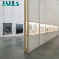 China Custom Semi-Transparent Acrylic Gallery Partition & Display Shelf, Illuminated Art Wall, Partition Display System for Museum/Art Gallery for sale