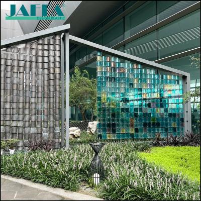 China Custom Large-Scale Acrylic Transparent Structure, Gradient Glass Brick Wall/Arch Staircase, Outdoor Landscape Art Installation for sale