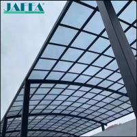 China Custom Curved Acrylic Canopy, High-Clarity Polycarbonate Sunshade, Outdoor Lighting Canopy for Villa/Commercial Use for sale