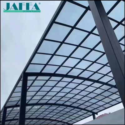 China Custom Curved Acrylic Canopy, High-Clarity Polycarbonate Sunshade, Outdoor Lighting Canopy for Villa/Commercial Use for sale