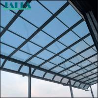 China Custom Outdoor Acrylic Lighting Canopy, High-Clarity Polycarbonate Sunshade Roof, Villa/Commercial Corridor Glass Roof for sale