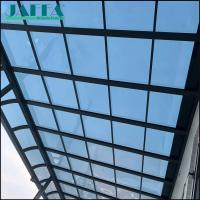 China Custom Outdoor Acrylic Lighting Canopy, High-Clarity Polycarbonate Sunshade Roof, Villa/Commercial Corridor Glass Roof for sale
