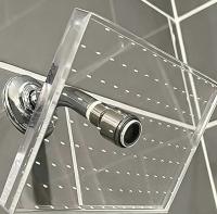 China Durable Acrylic Architecture Adjustable Shower Head Ideal for Commercial Residential Featuring Modern Functional Design for sale
