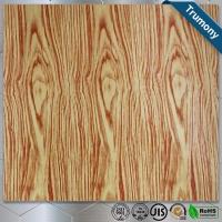 China Decoration Wood Grain Aluminum Composite Panel Thickness 3mm ~ 6mm Paint Coat Surface for sale