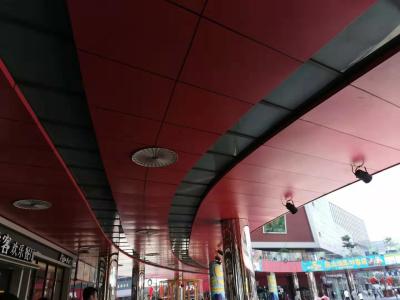 China 4mm Thick Aluminum Composite Panel Red Coating Commercial Building Decoration for sale