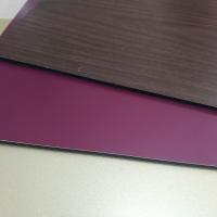 China Exterior Wall Cladding A1 Aluminum Wood Grain Metal Panels , ACP Composite Panel for sale