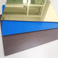 China Gold Colour High Reflective Mirror Finish Aluminum Sheet , Mirror Polished Aluminium Sheet for sale
