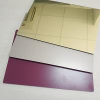 China High Reflective Rate Aluminum Mirror Sheet Glass Processing Anodized Stable for sale