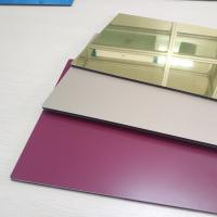 China High Reflective Rate Aluminum Mirror Sheet Glass Processing Anodized Stable for sale