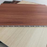 China Wood Grain Aluminum Core Panel Light Weight Fireproof Length 2400mm Customzied for sale