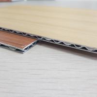 China Non Combustible Aluminium Core Panel A2 Wood Wooden Stone Grain Look Durable for sale