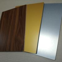 China 304 316 Brushed Embossed Stainless Steel Plastic Composite Panels , Composite Metal Panel for sale