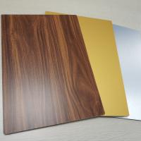 China Wood Color Building Decoration Material Aluminum Composite Board for sale