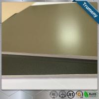 China Golden Scrub 	Aluminum Flat Plate Based On PE Layer Decoration Building for sale