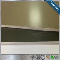 China Golden Scrub 	Aluminum Flat Plate Based On PE Layer Decoration Building for sale