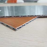 China Curtain Wall Fireproof Aluminum Sandwich Honeycomb Panels for Elevator Hull Car body for sale