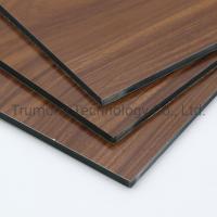 China Wood Color Building Decoration Material Aluminum Composite Board for sale