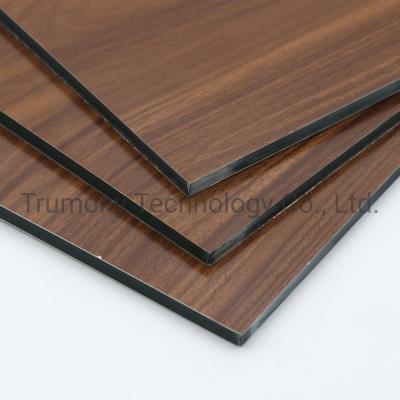 China Wood Color Building Decoration Material Aluminum Composite Board for sale