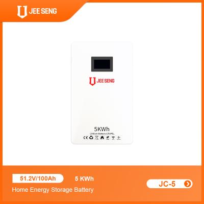 China 5KWh Home Wall-Mounted Energy Storage System with Advanced BMS Technology For Solar Power System for sale