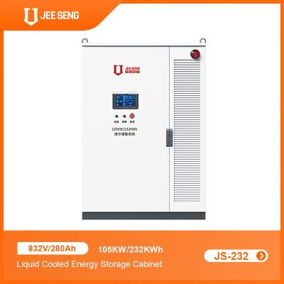 China 105KW 232KWh Liquid cooled Energy Storage Cabinet For Industrial and Commercial Energy Storage System for sale