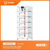 China Rack-mounted High Voltage Stackable lithium battery for solar for sale