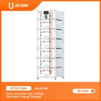 China Rack-mounted High Voltage Stackable lithium battery for solar for sale