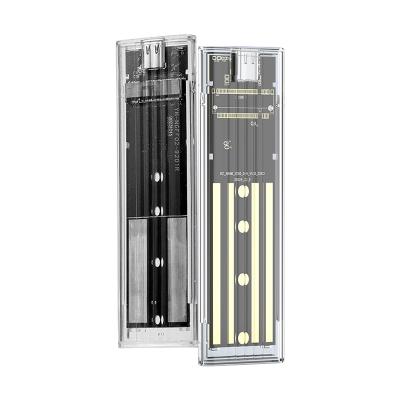 China 10 Gbps External M.2 SSD Enclosure Ngff Nvme Solid State Drive Mobile Box for sale