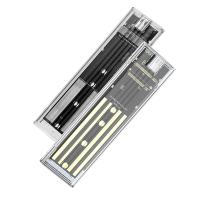 China 1000mb/s M2 SSD Case To Usb Type C Transparent Hard Drive Enclosure for sale