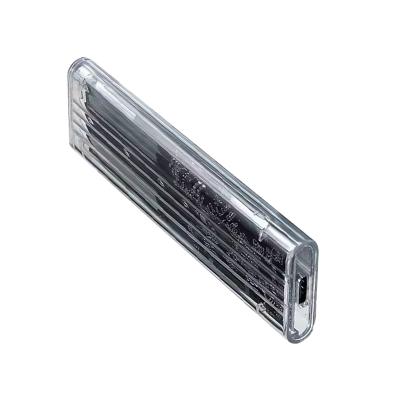 China Transparent NVMe M.2 SSD Enclosure 10Gbps for 2230-2280 SSDs for sale