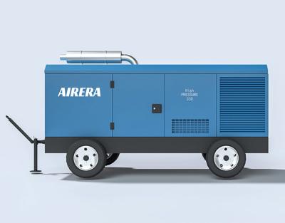 China Diesel Powered Screw Compressor  For Drilling Blasting And Construction for sale