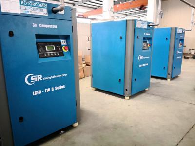 China Low Noise Emission Screw Air Compressor Equipped With Air Intake Muffler for sale