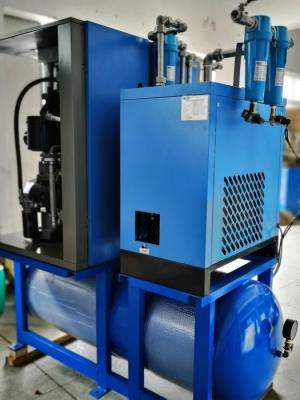 China Single Phase Rotary Screw Air Compressor With Dryer Simple Maintenance for sale