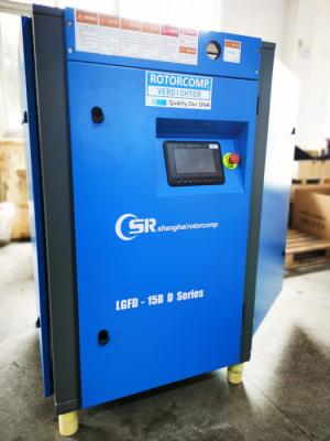 China Low Noise Screw Air Compressor With Touch Screen PLC Controller 64dB(A) for sale