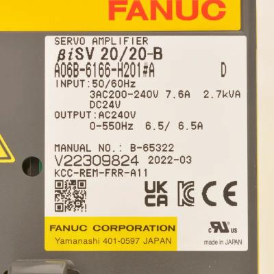 China A06B-6166-H201#A CNC Machine Fanuc Servo Drive Control  Model for sale