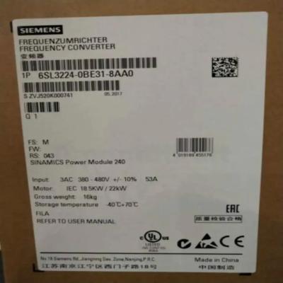 China 6SL3224-0BE31-8AA0 New Siemens Modular PLC  IP20 Protection Class for sale