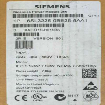 China 6SL3225-0BE25-5AA1 Siemens Programmable Logic Controller Black Color Varies for sale