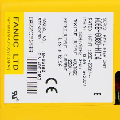 China New Fanuc Servo Motion Amplifier A06B-6089-H104 9kg AC/DC 12 Month Warranty for sale