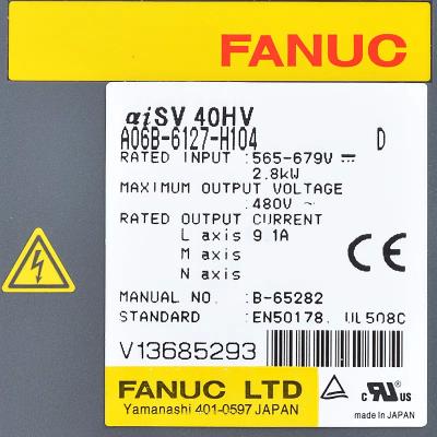 China Fanuc A06B-6127-H104 Servo Drive Amplifier 5 kg AC/DC 12 Month Warranty for sale