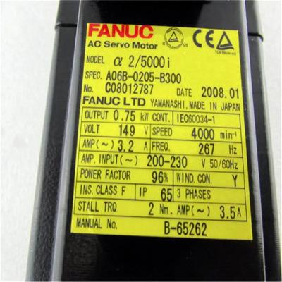China Fanuc Servo Drive A06B-0205-B300 Black AC/DC 5kg 12 Months Warranty for sale