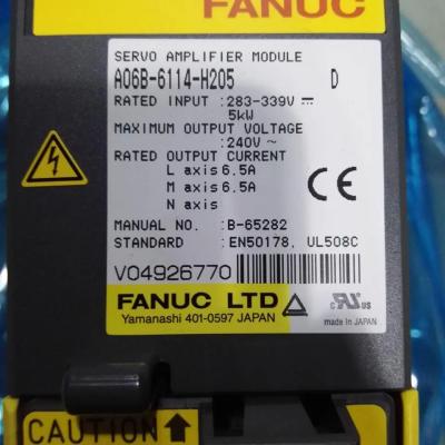 China Fanuc Servo Drive A06B-6114-H205 5Kg AC/DC Servo Motor Controller New for sale