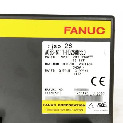 China Fanuc Servo Drive A06B-6111-H026#H550 New 5 kg AC/DC Servo Motor Controller for sale