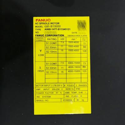 China Fanuc Servo Drive A06B-1477-B133#0121 5kg AC/DC 12 Months Warranty for sale