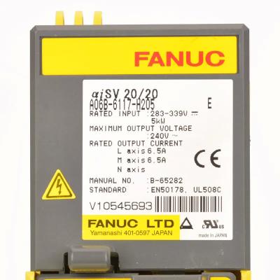 China Fanuc A06B-6117-H205 AC/DC Servo Drive Amplifier 5Kg for Industrial Automation for sale