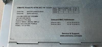 China Siemens Modular PLC 6AV7872-0HA20-0AA0 Black Industrial Automation Controller 12 Month Warranty for sale